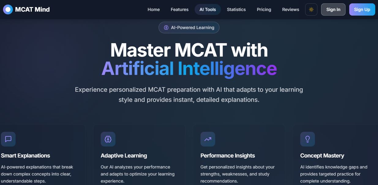 MCAT online tutoring in Wisconsin. Expert tutors with AI